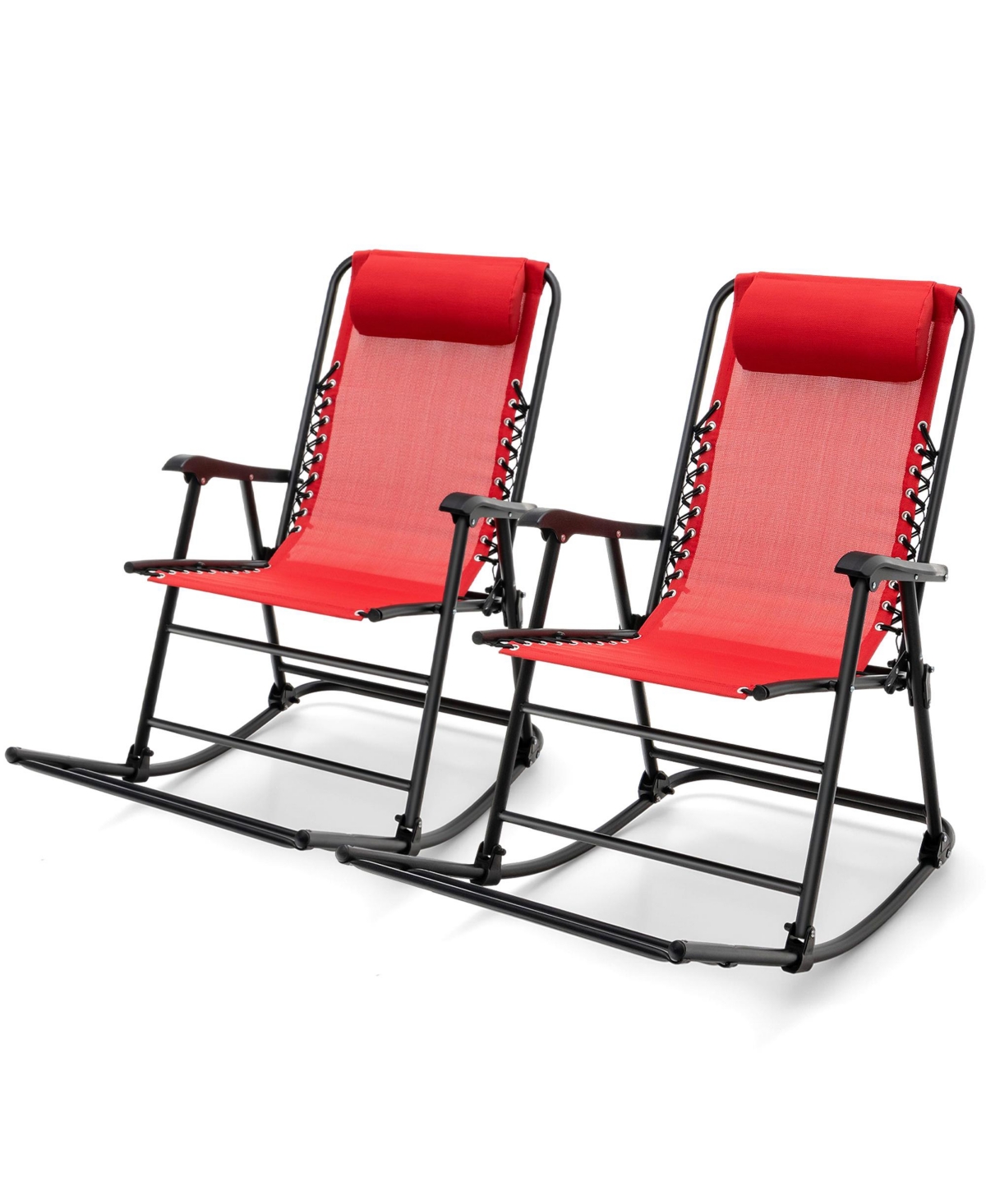 Click here for Gymax 2PCS Patio Folding Rocking Chair Outdoor Por... prices