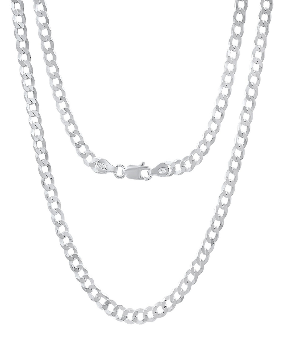Click here for Steeltime Unisex Sterling Silver Diamond Cut Curb... prices