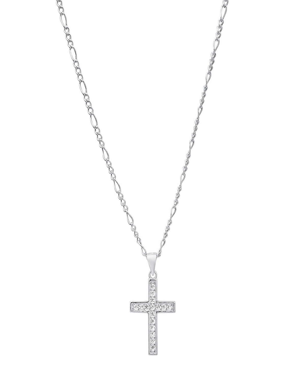 Click here for Steeltime Unisex Sterling Silver Cross Pendant Fig... prices