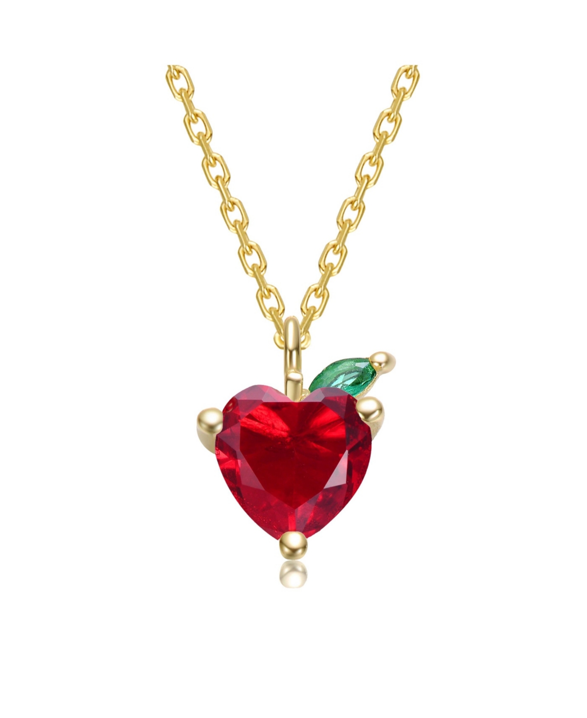 Click here for 14K Gold Plated with Colored Cubic Zirconia Heart... prices