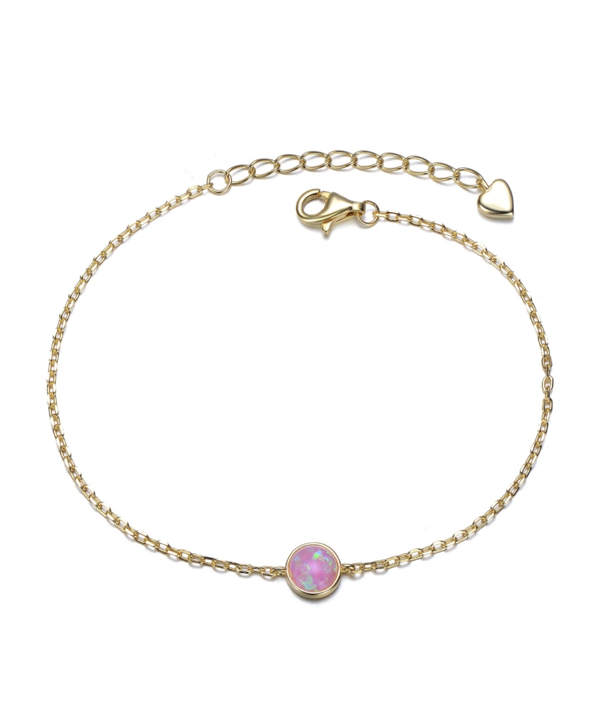 Click here for 14K Gold Plated with Pink Cubic Zirconia Adjustabl... prices