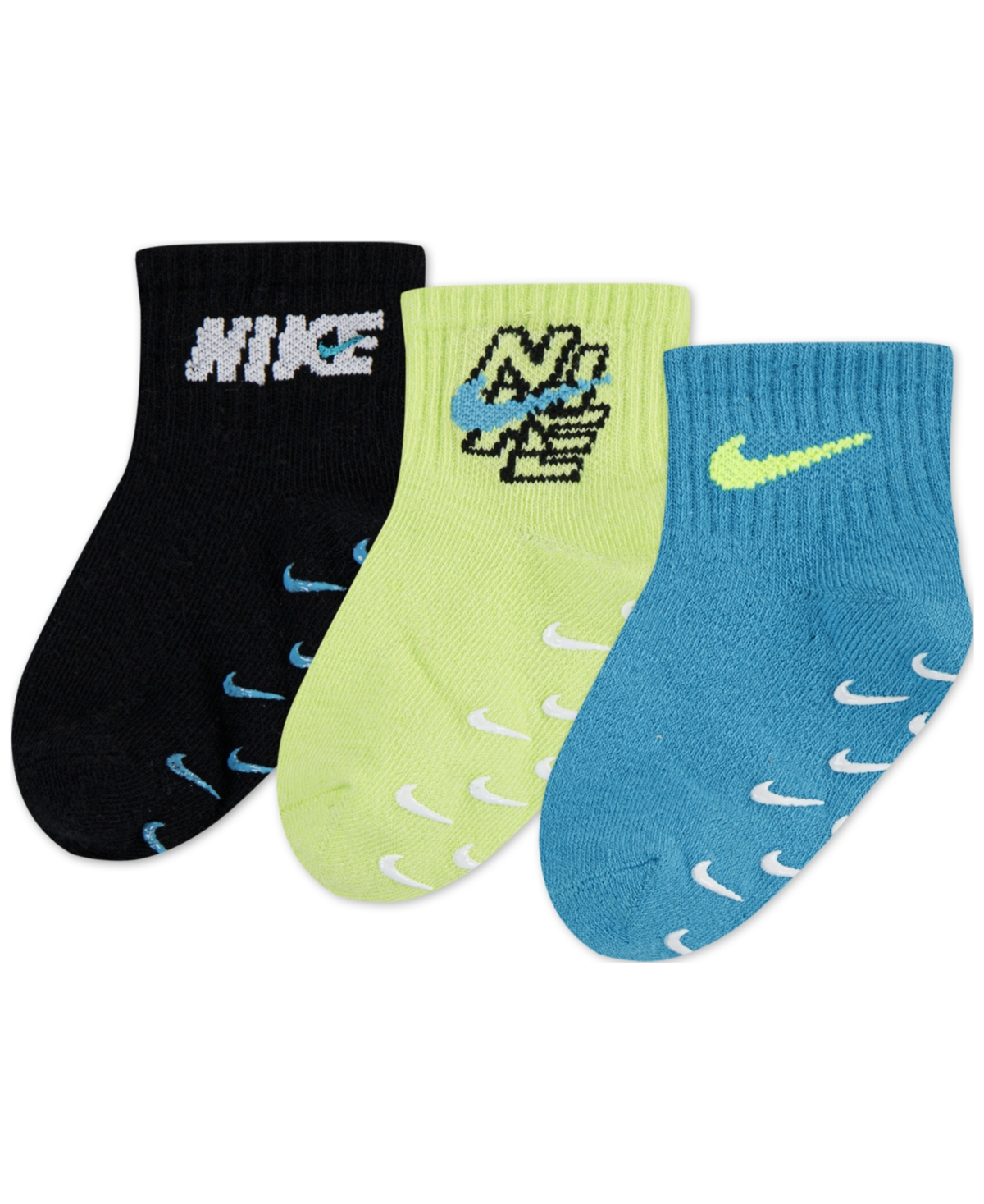 Click here for Nike Baby Boy Rhythm Rush Gripper Socks  3 Pack -... prices