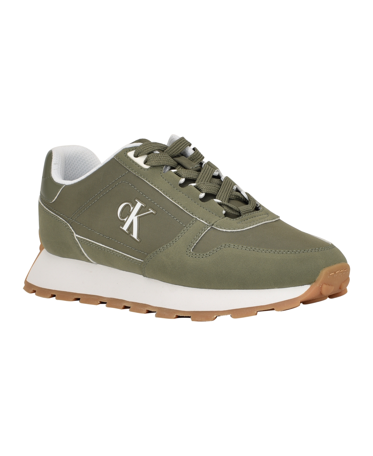Click here for Calvin Klein Womens Taresa Logo Lace-Up Sneakers -... prices