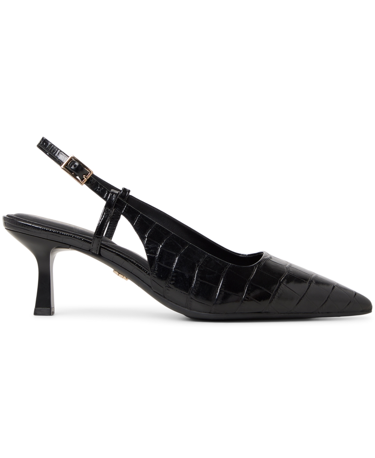 Click here for Aldo Womens Adan Slingback Kitten Heels - Black Cr... prices
