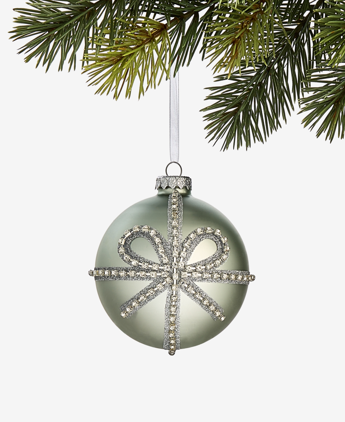 Click here for Holiday Lane Gilded Glamour Beaded Bow Ball Orname... prices