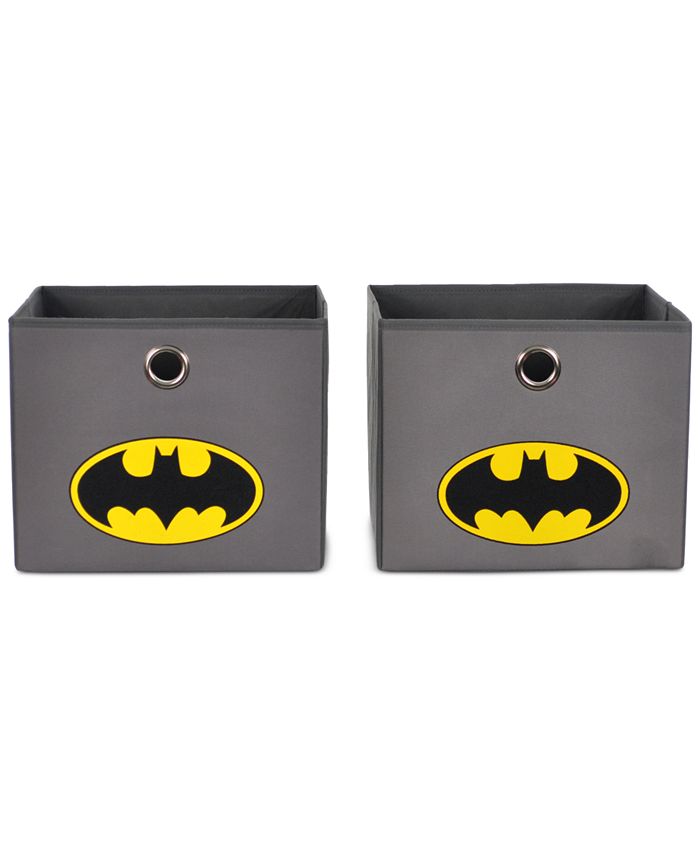 Modern Littles Batman Gray Closet Hanging Organizer + 2 Storage Bins ...