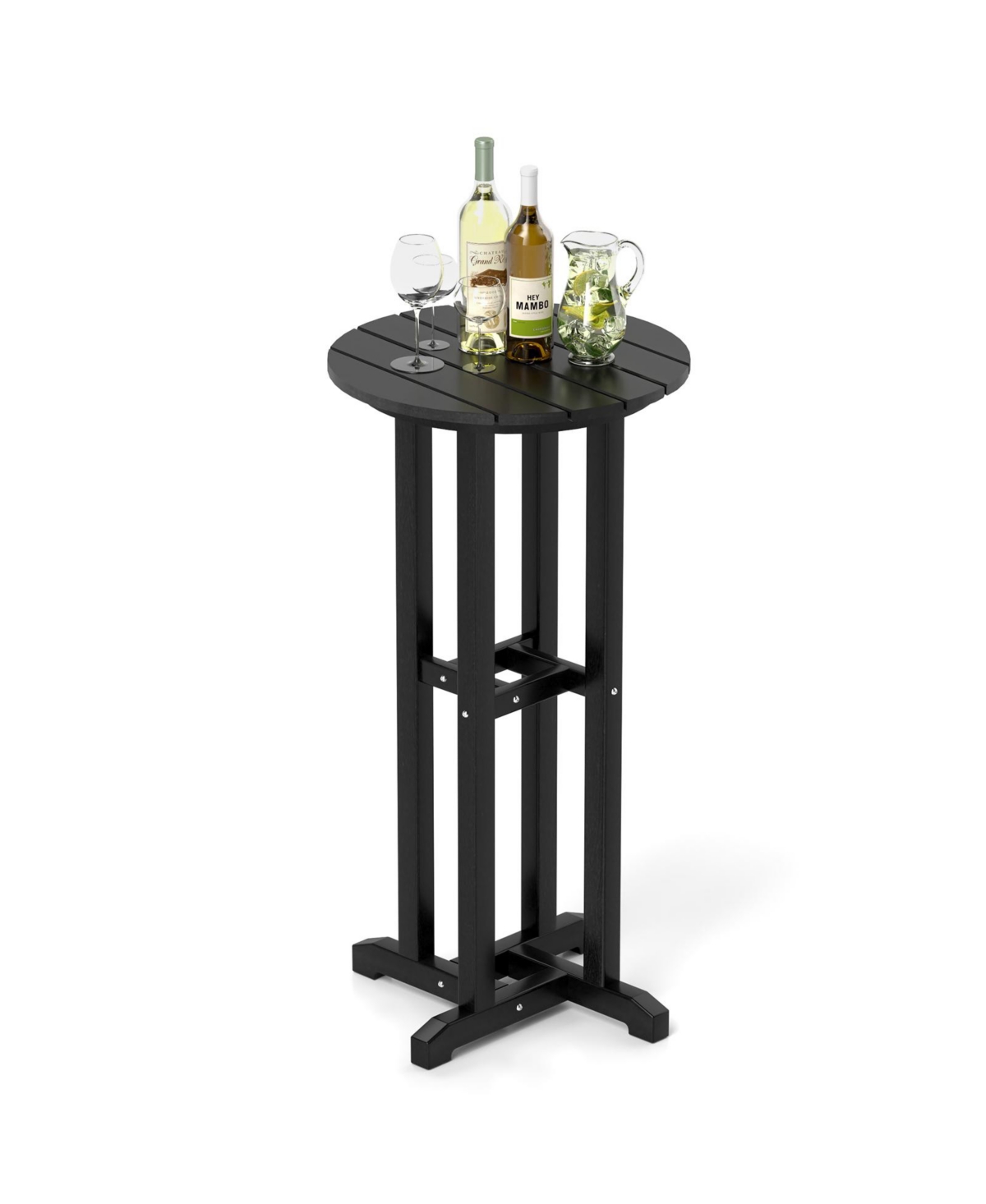 Click here for Round Bar Table Patio Hdpe Bar Height Dining Table... prices