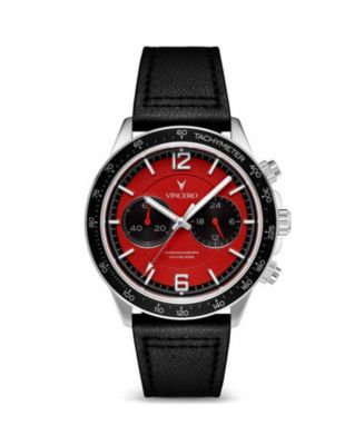 Vincero Men's Apex 42mm Chronograph Watch – Infrared Red Dial - Macy's