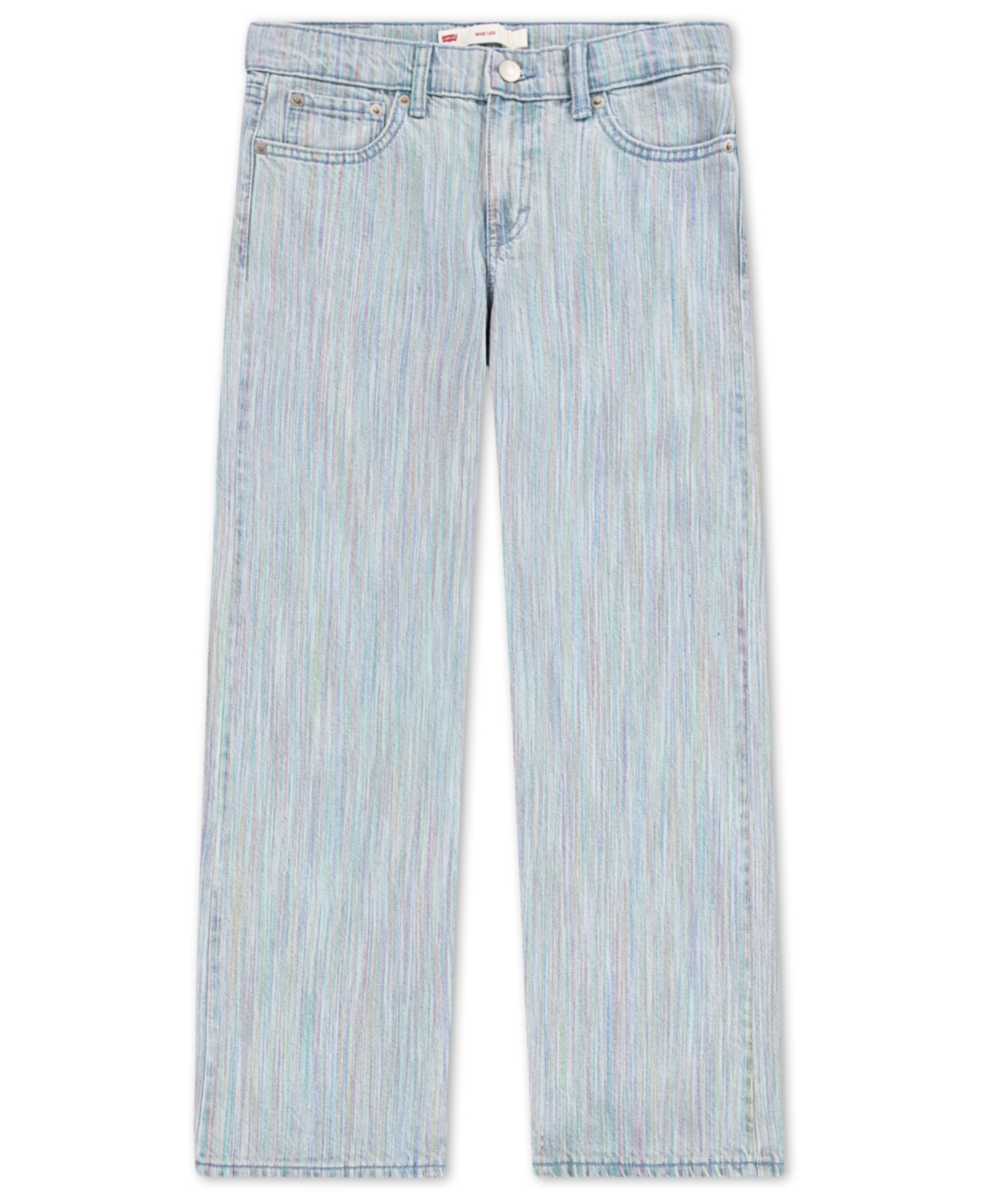 Click here for Levis Big Girls Rainbow Denim Wide Leg Jeans - Lig... prices