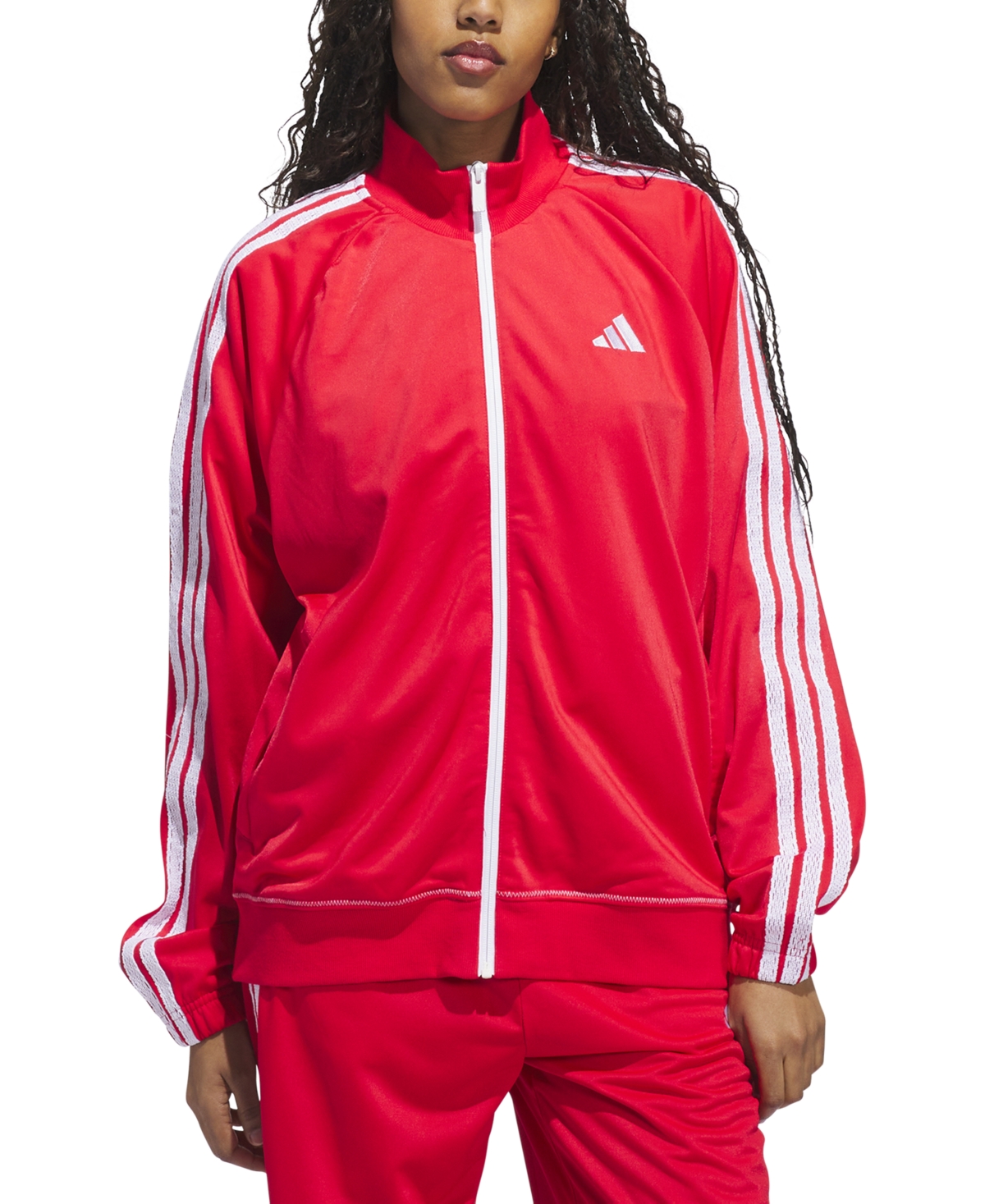 Click here for adidas Womens Zip-Front Long-Sleeve Logo Track Jac... prices
