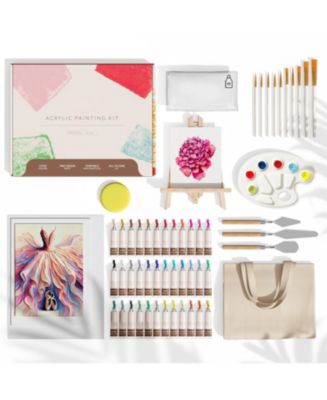 58-PC Acrylic Paint Set - 36 Colors (12ml) Acrylic Craft Paint, With ...