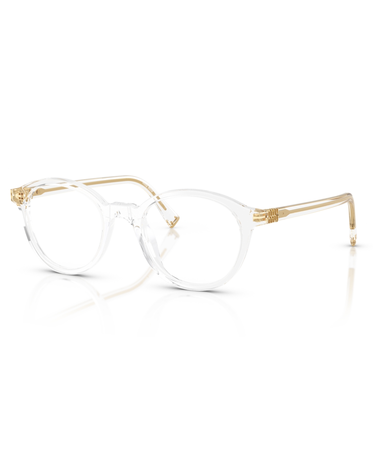 Click here for Miu Miu Womens Round Eyeglasses  Mu 02WVF - Transp... prices