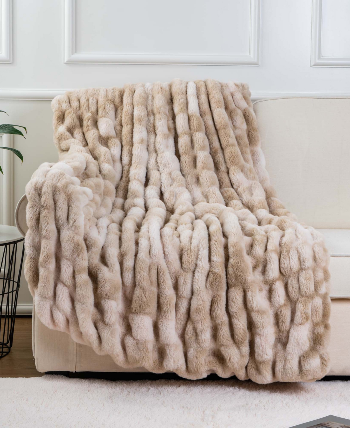Click here for Happycare Textiles Fuzzy Faux Fur Throw  60 x 50 -... prices