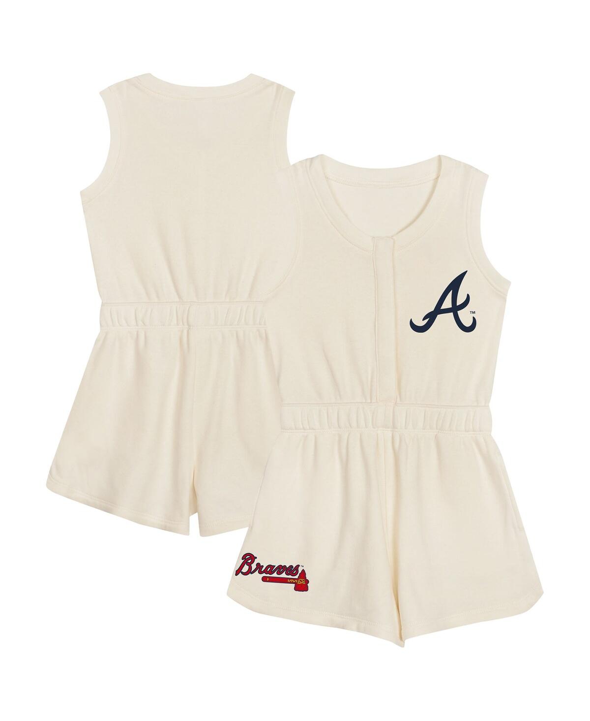 Click here for Outerstuff Girls Preschool Cream Atlanta Braves Gi... prices