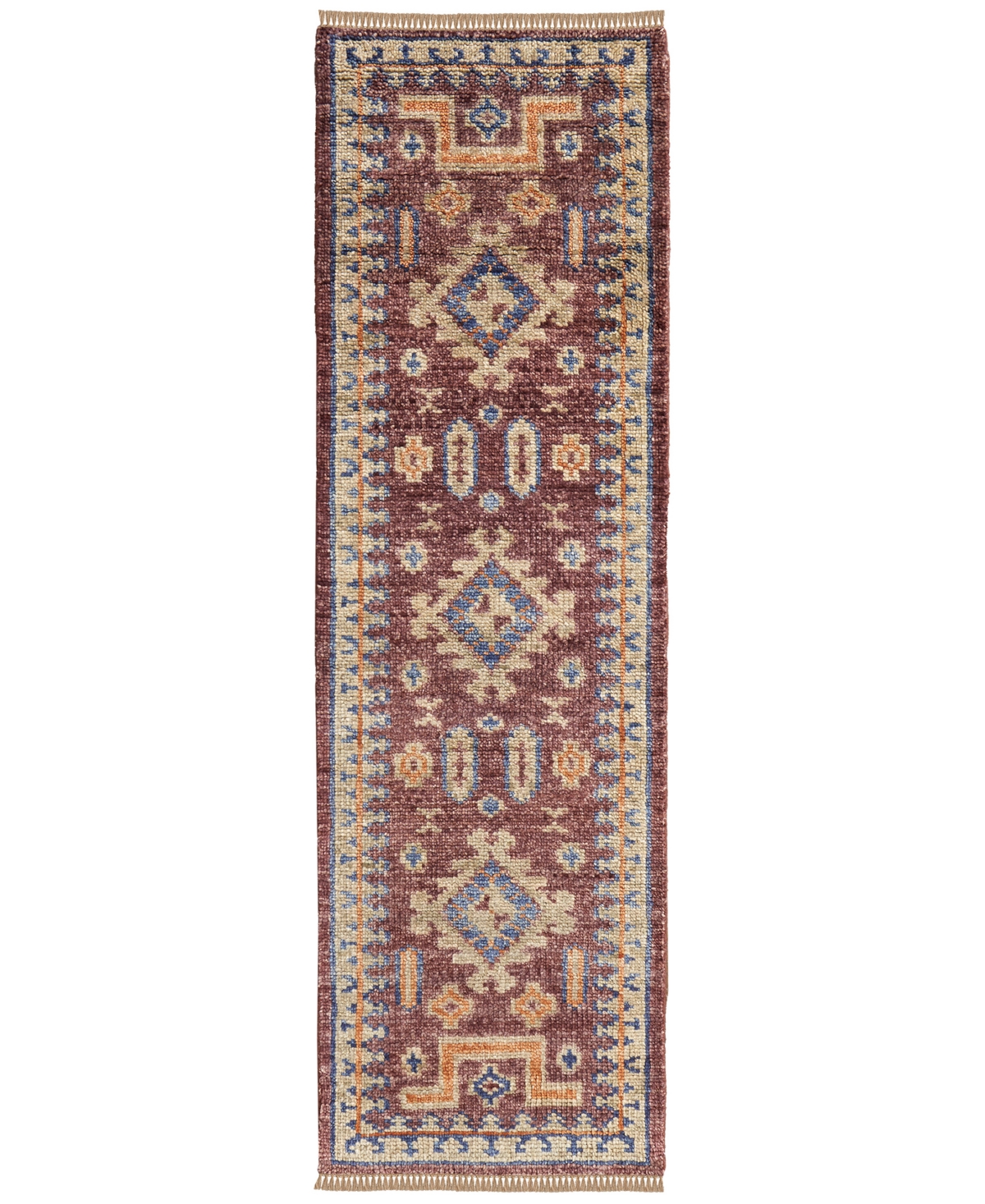 Click here for Feizy Fillmore 6929F 26x10 Runner Area Rug - Red... prices
