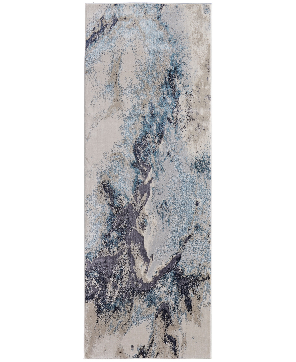 Click here for Feizy Astra 39L4F 210x710 Runner Area Rug - Blue... prices