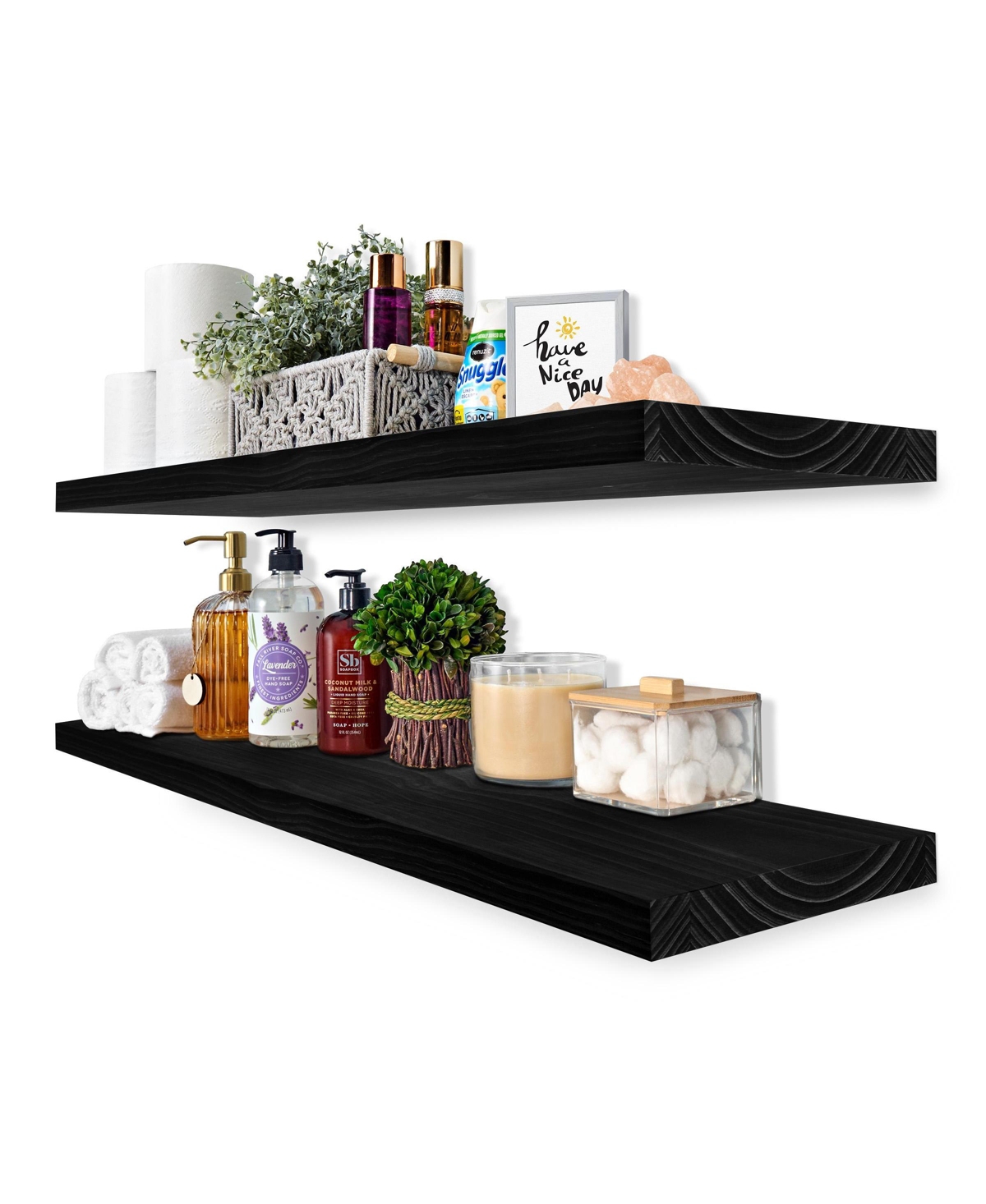 Click here for Sorbus 2 Pack 35 Solid Wood Floating Shelves - for... prices