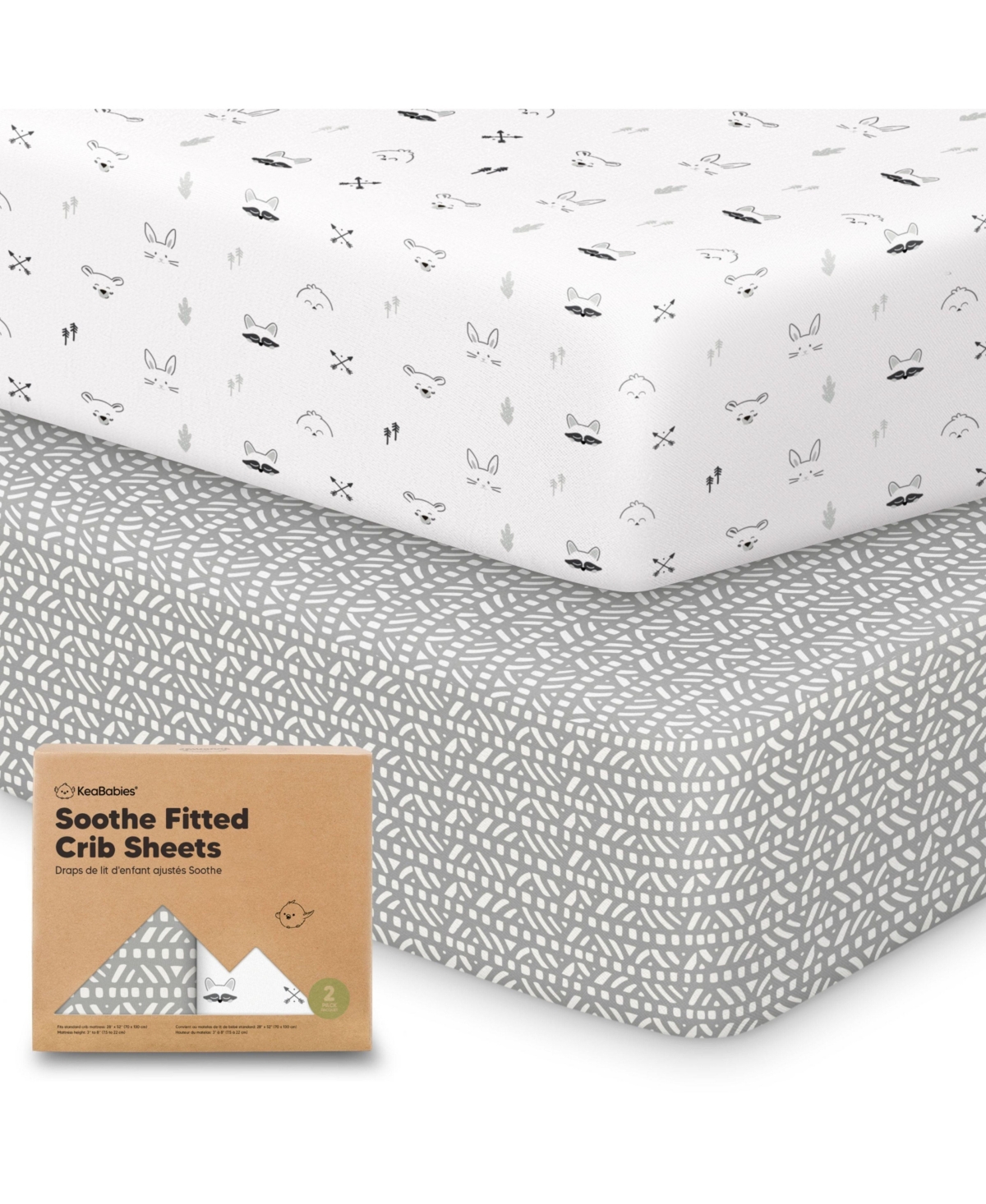 Click here for KeaBabies 2pk Soothe Fitted Crib Sheets Neutral  B... prices
