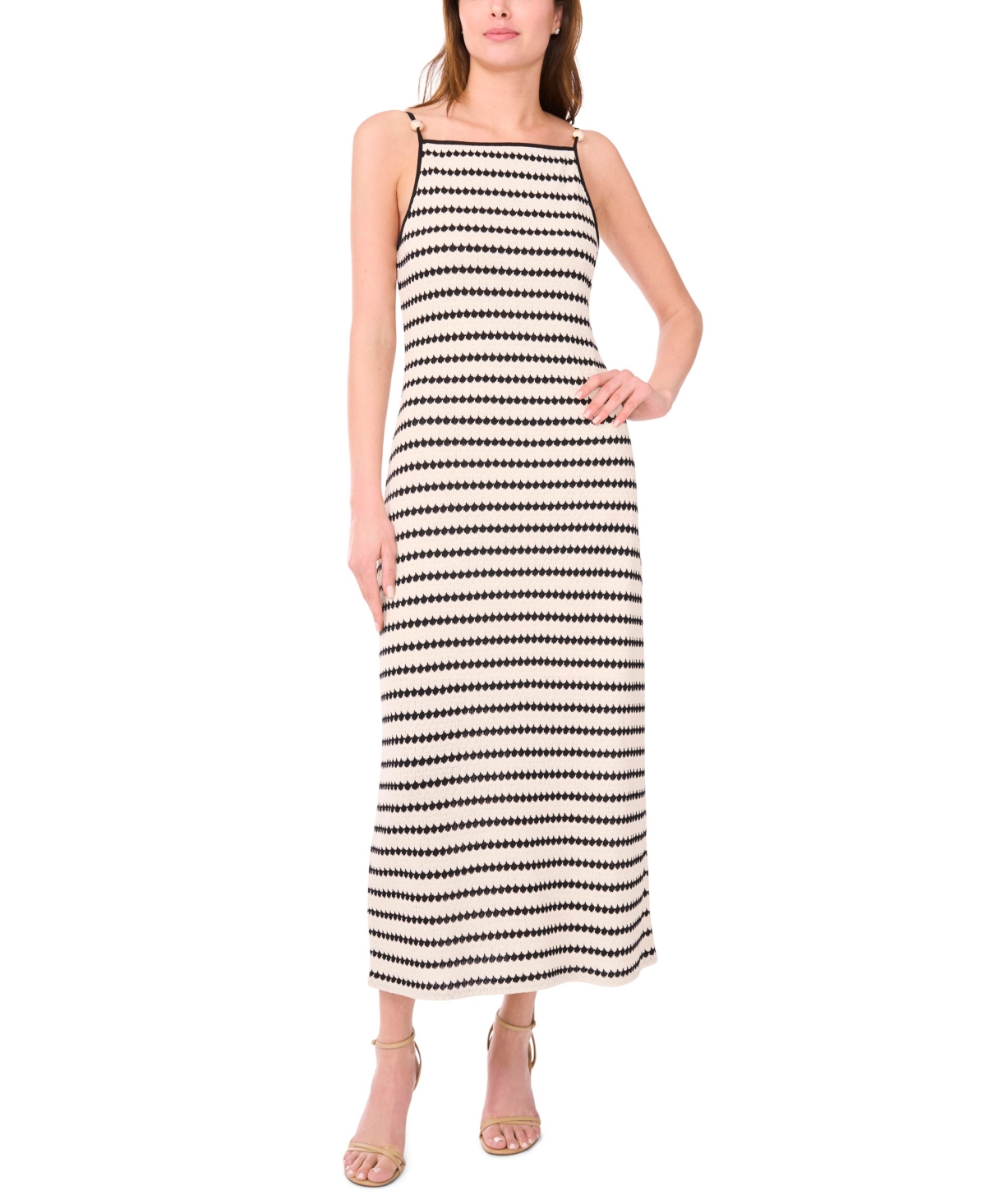 Click here for 1.state Womens Sleeveless Beaded-Strap Maxi Dress... prices