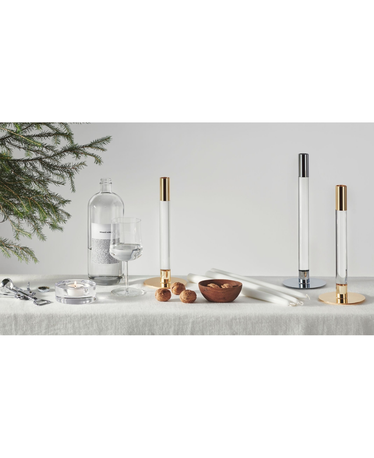 Click here for Orrefors Lumiere Large Candlestick - Silver prices