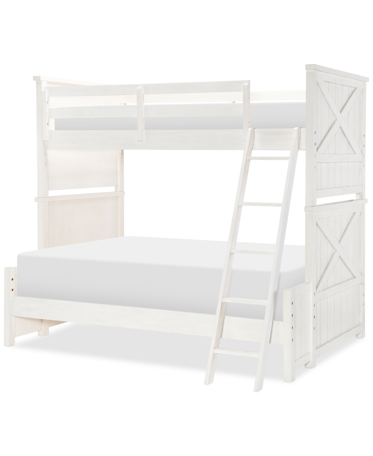 Click here for Kitt Twin over Full Bunk Bed - White prices