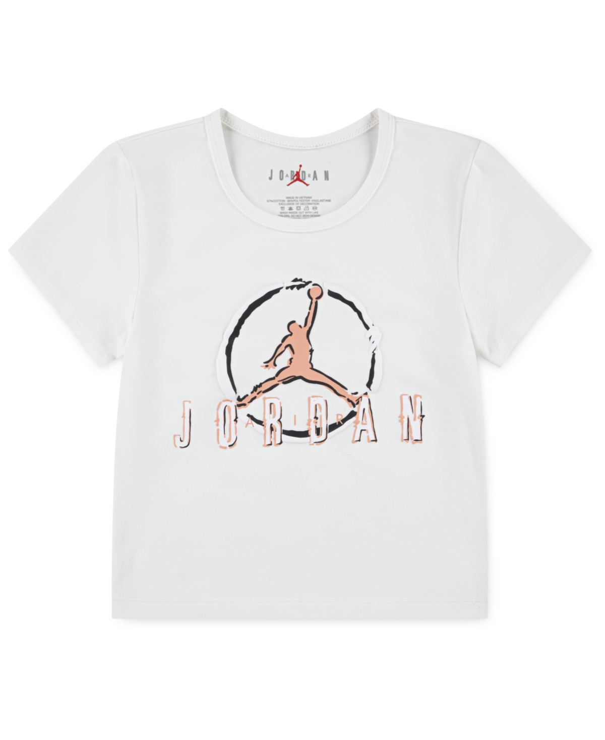 Click here for Jordan Big Girls Jumpman Scribble T-Shirt - Sail prices