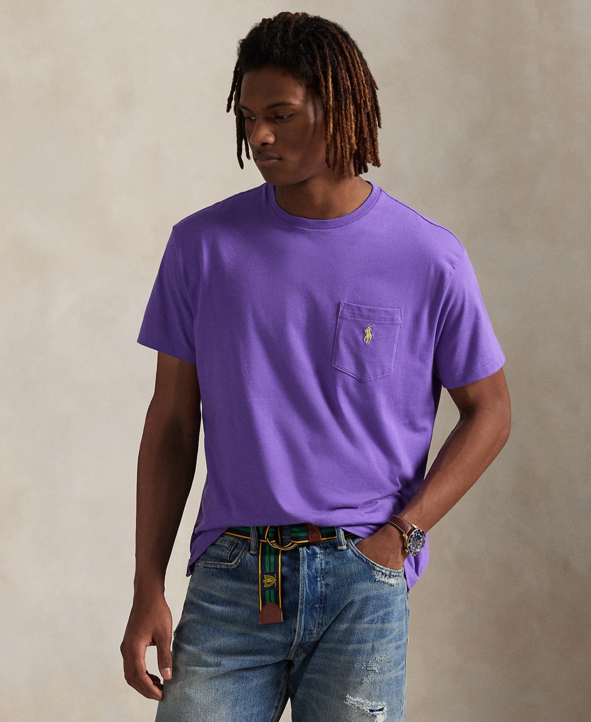 Click here for Polo Ralph Lauren Mens Classic-Fit Jersey Pocket T... prices