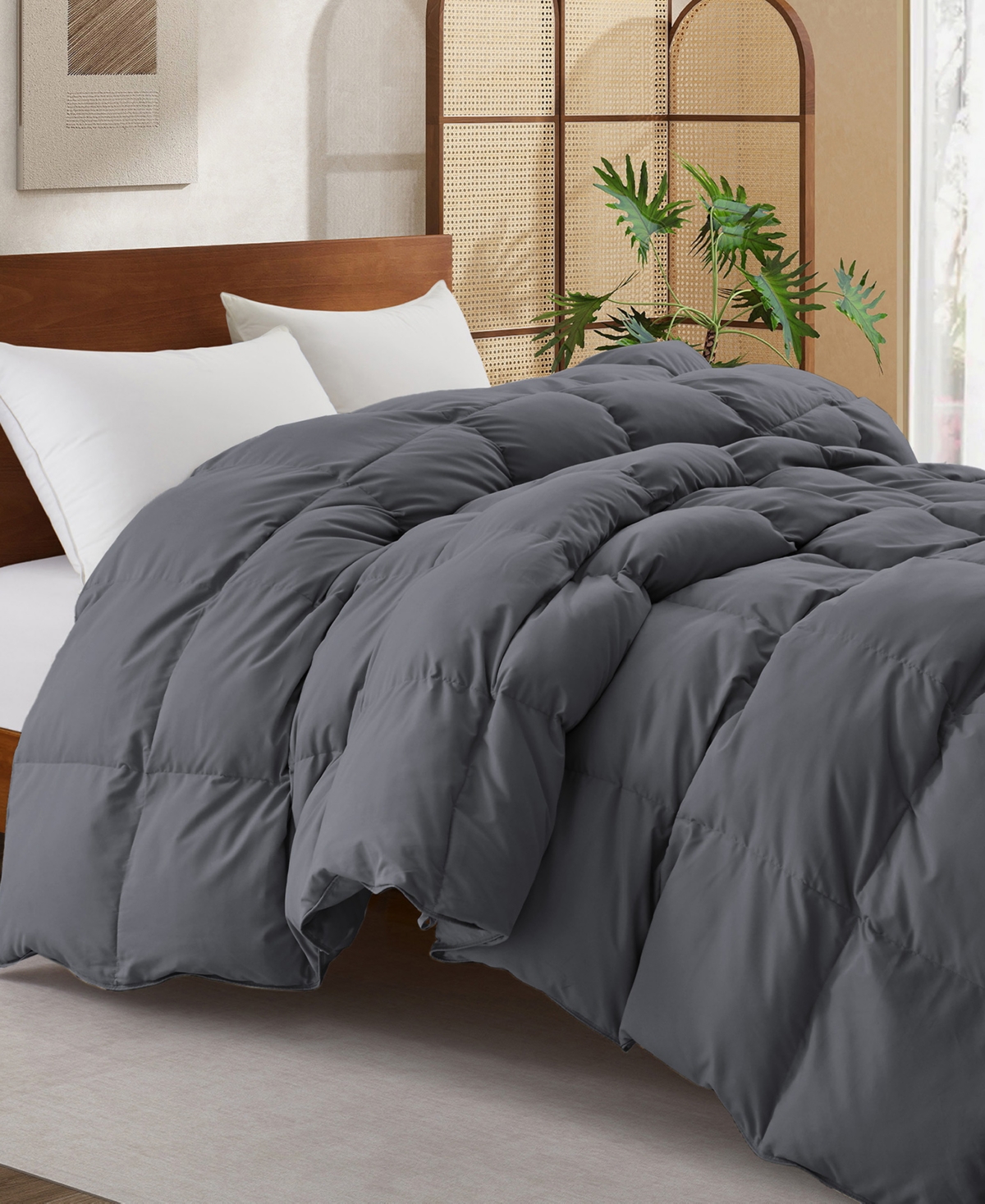 Click here for Unikome All Season White Goose Down Fiber Comforte... prices
