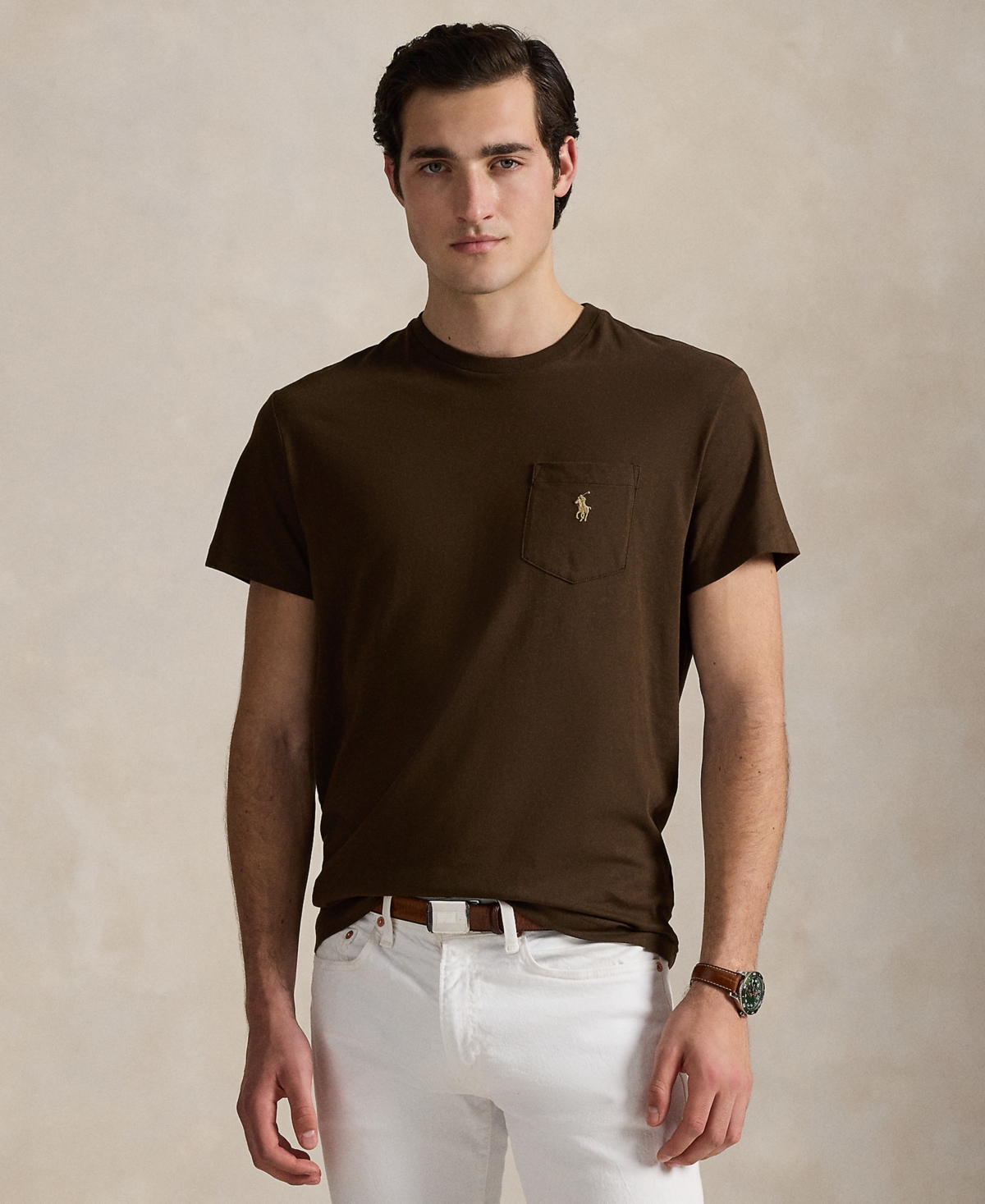 Click here for Polo Ralph Lauren Mens Classic-Fit Jersey Pocket T... prices