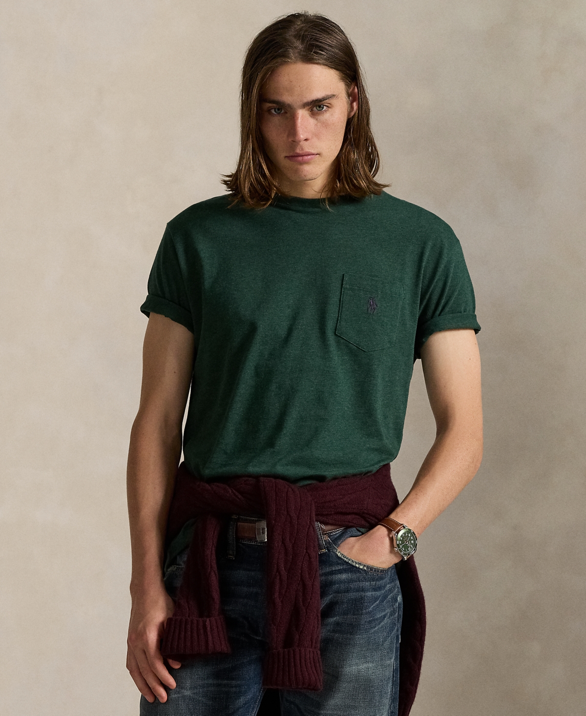 Click here for Polo Ralph Lauren Mens Classic-Fit Jersey Pocket T... prices