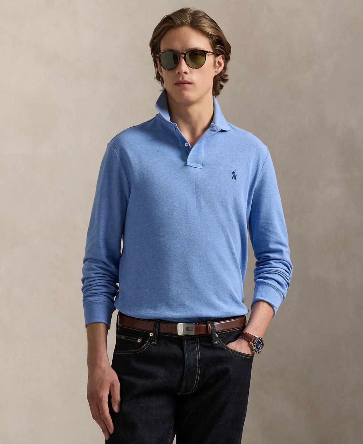 Click here for Polo Ralph Lauren Mens Classic Fit Long Sleeve Mes... prices