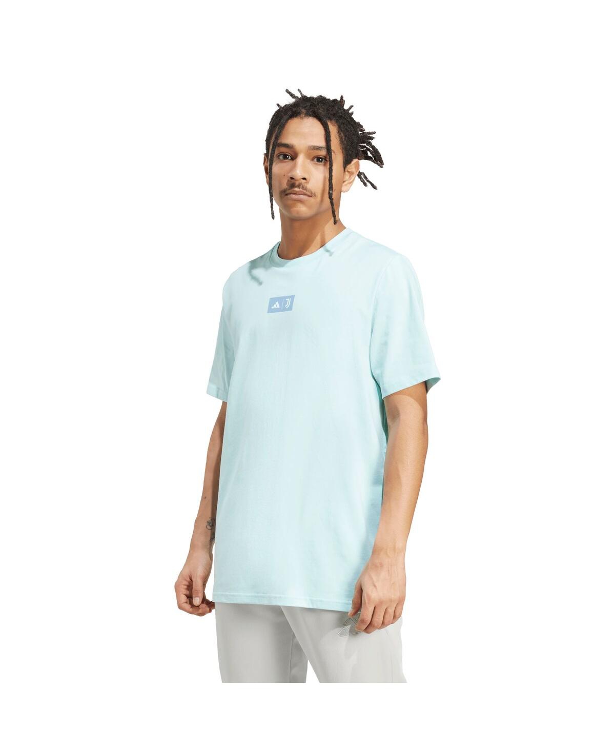 Click here for Adidas Mens Aqua Juventus Jersey Hook T-Shirt - Aq... prices