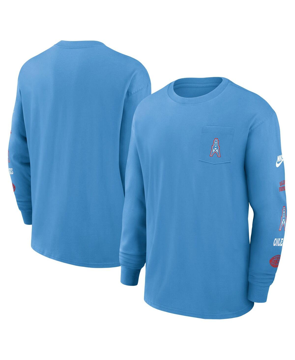 Click here for Nike Mens Light Blue Houston Oilers Rewind Heavy M... prices