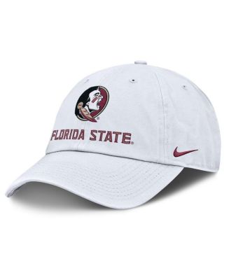 Nike Men's White Florida State Seminoles 2025 Sideline Club Adjustable ...