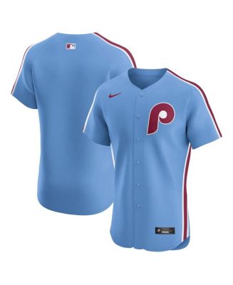 Nike Men's Light Blue Philadelphia Phillies Alternate Elite Jersey - Macy's