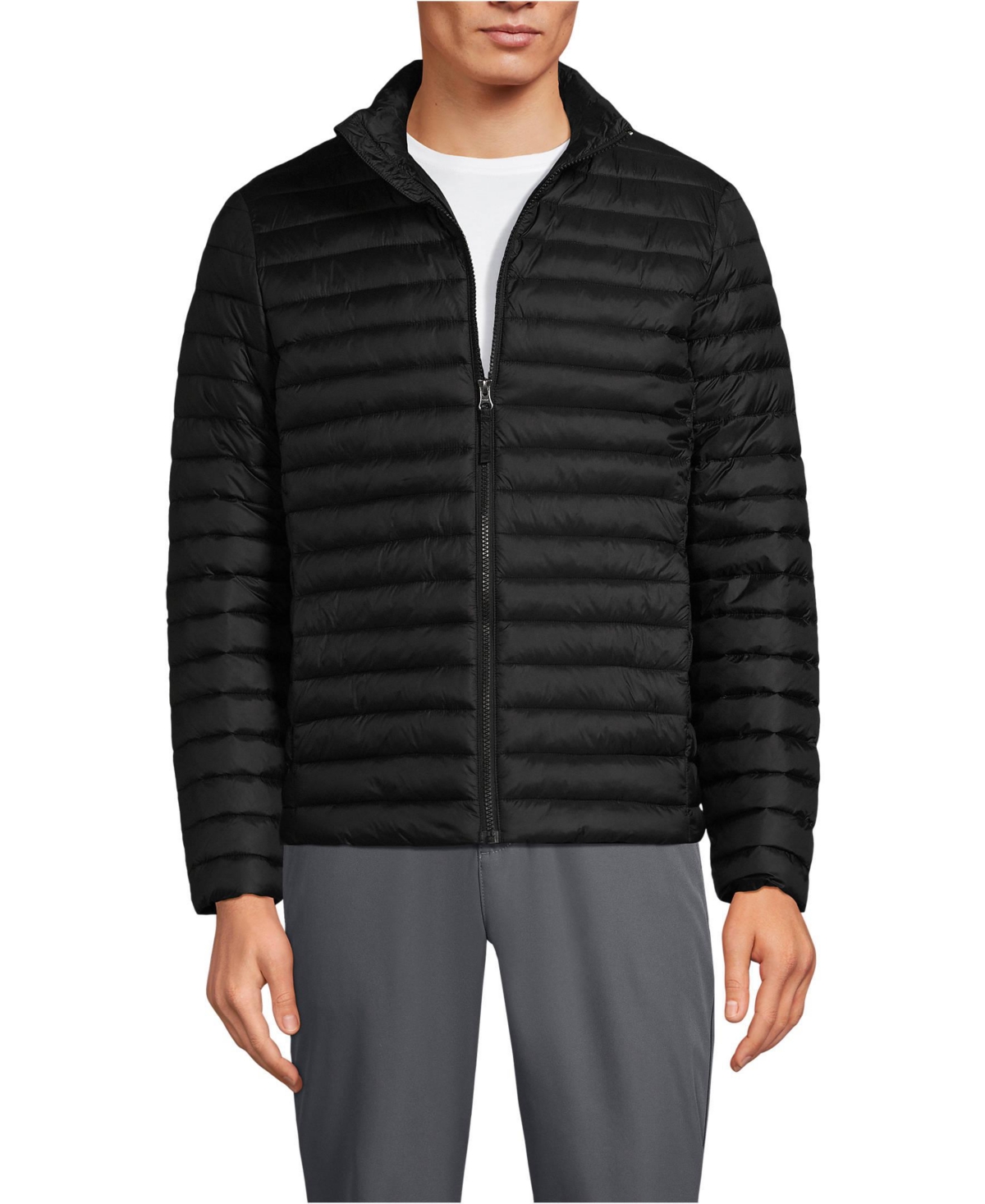 Click here for Lands End Mens Insulated Jacket - Black prices