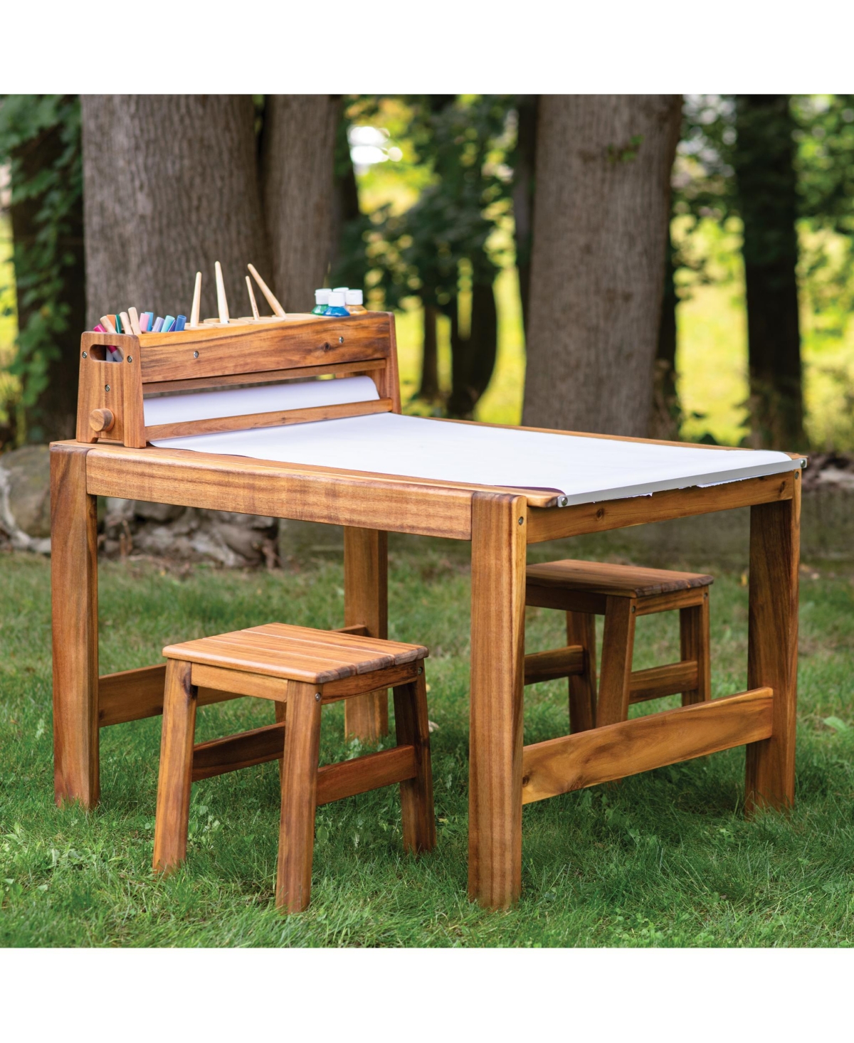 Click here for Guidecraft Acadia Outdoor Art Table and Stool Set:... prices