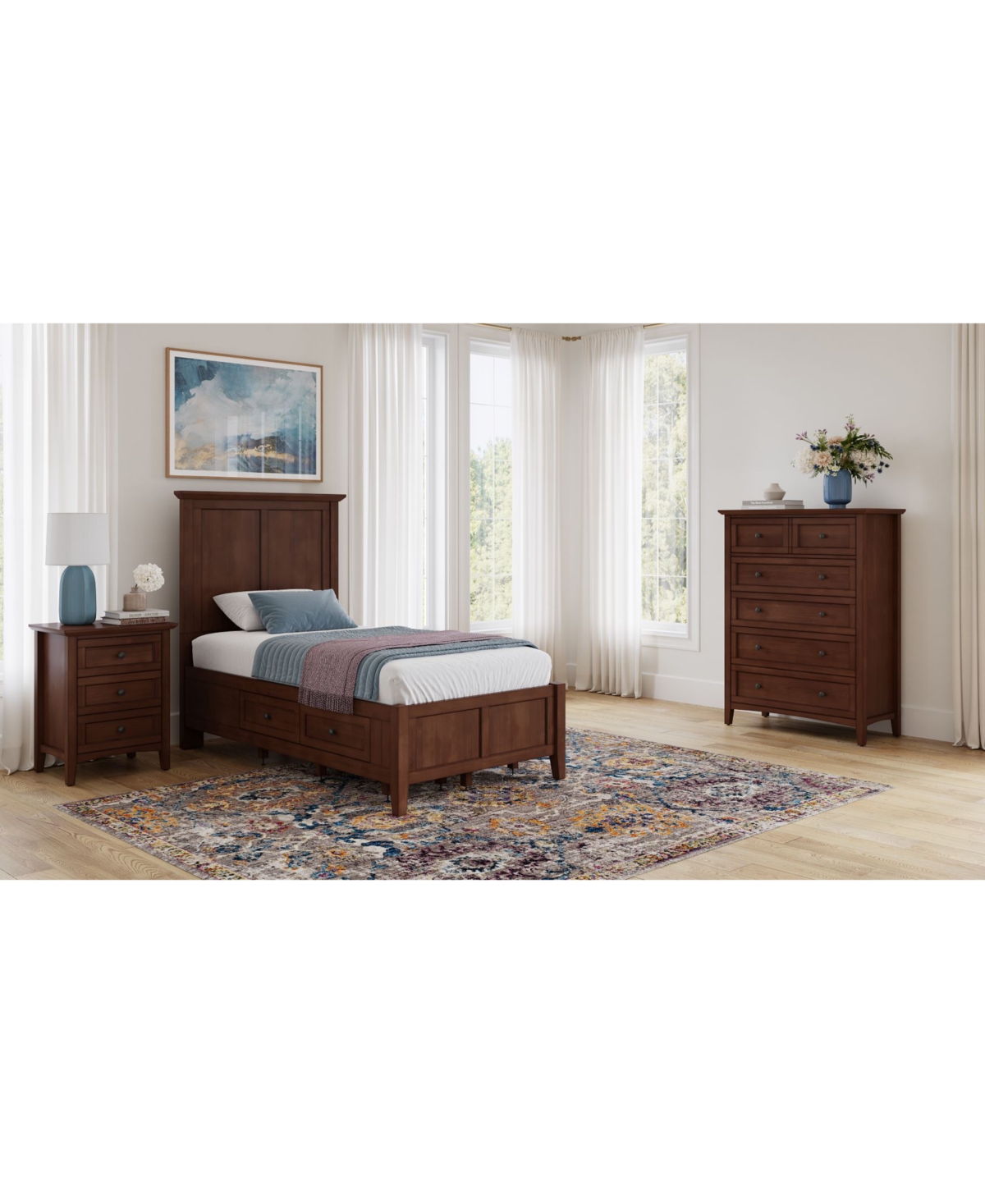 Click here for Hedworth Twin Storage 3-Pc. Set (Bed  Chest & Nigh... prices