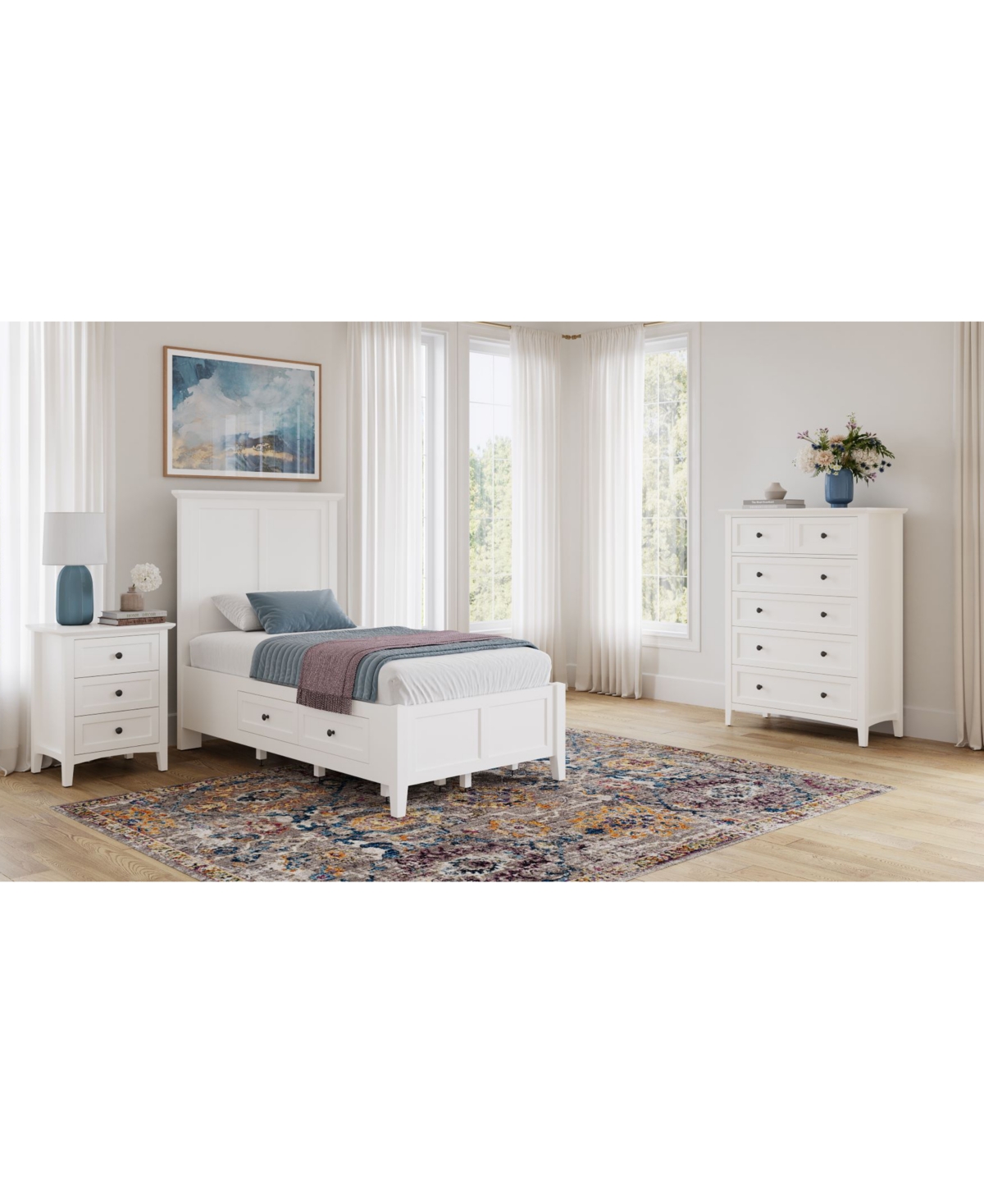 Click here for Hedworth Twin Storage 3-Pc. Set (Bed  Chest & Nigh... prices