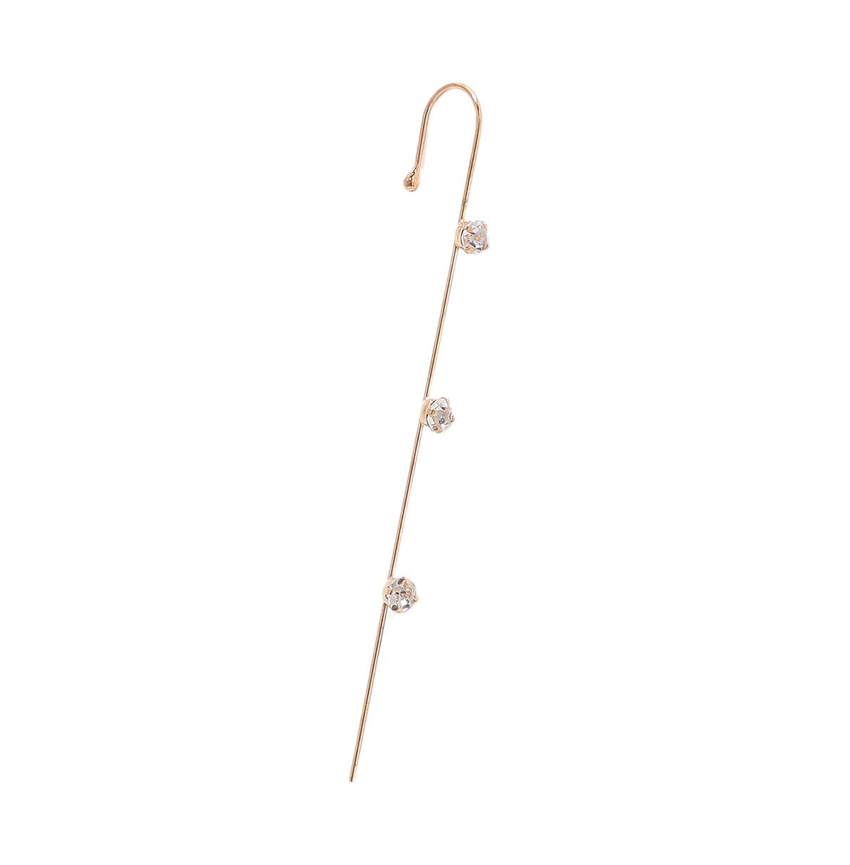 Click here for Sohi Crystal Cuff Earrings - Silver prices