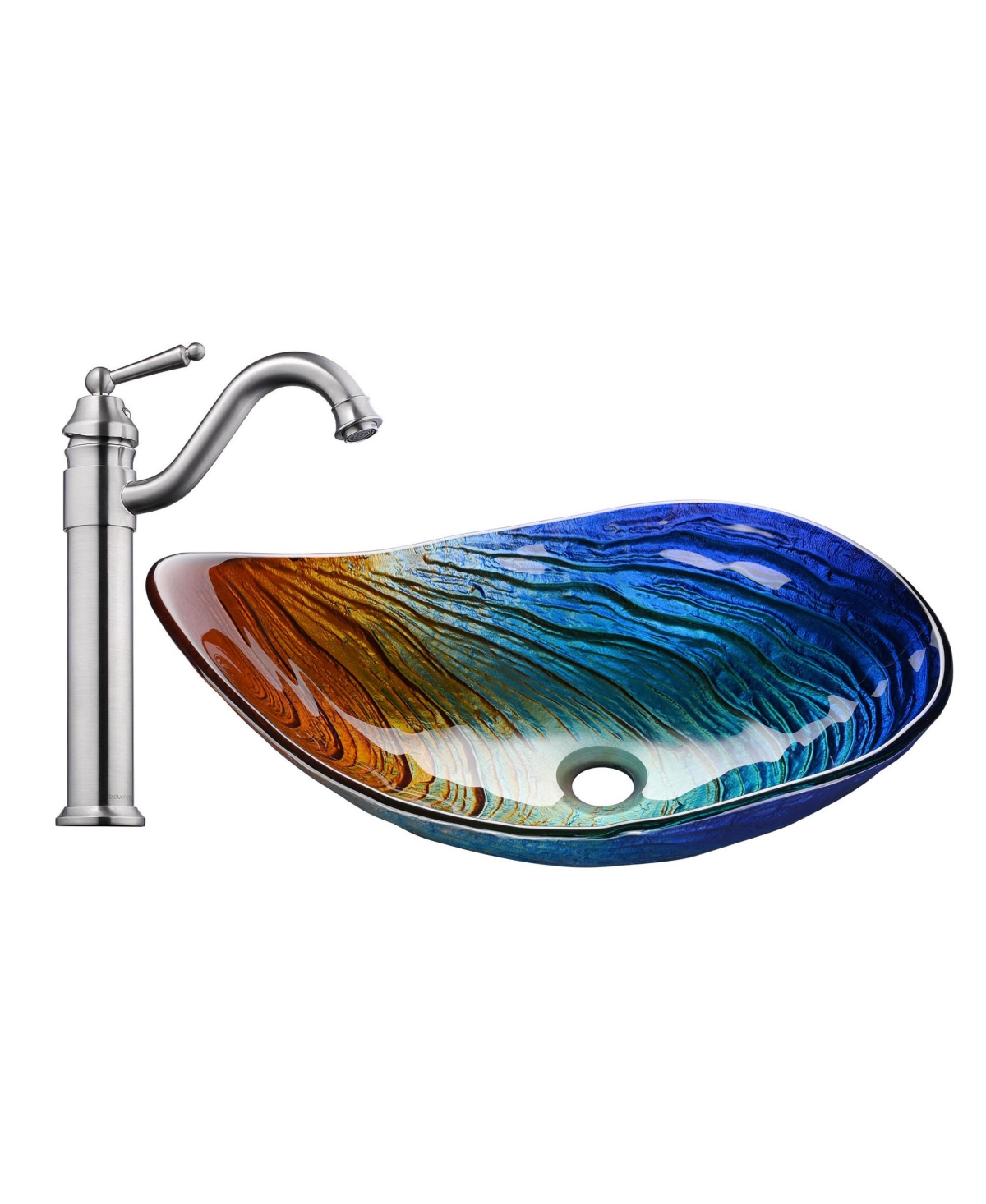 Click here for Aquaterior Bathroom Vessel Sink Tempered Glass Wat... prices