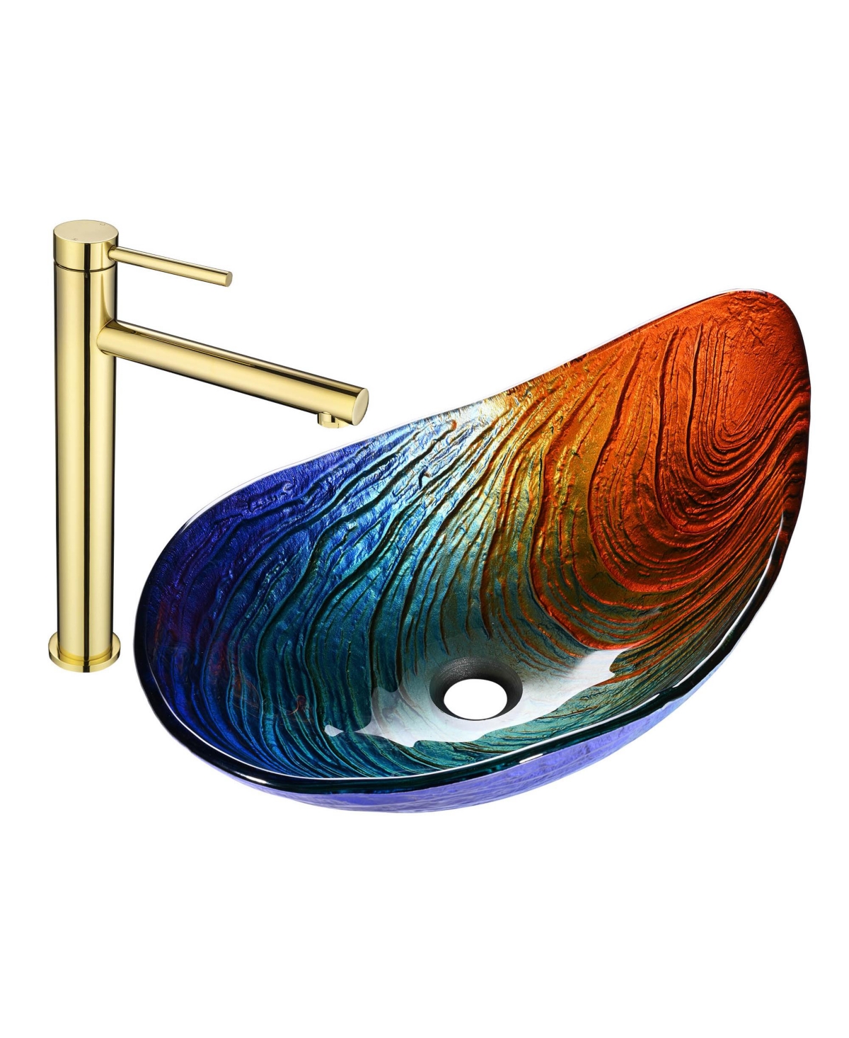 Click here for Aquaterior Bathroom Vessel Sink Tempered Glass Wat... prices