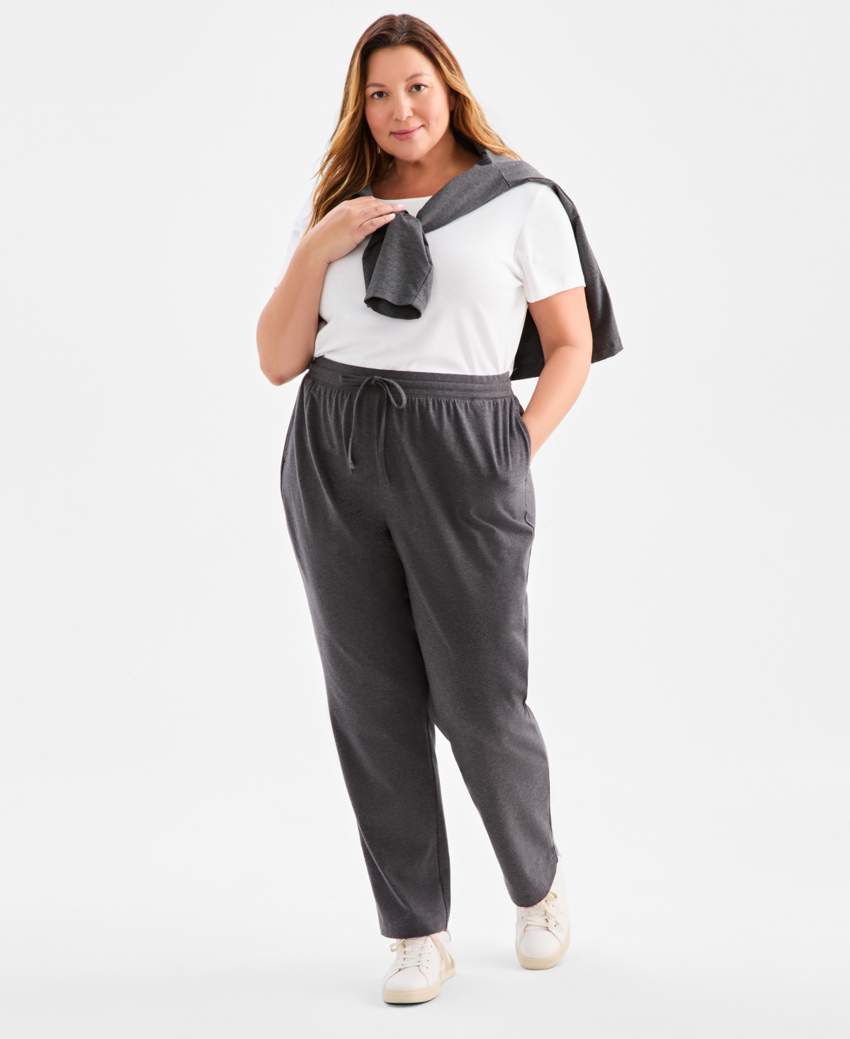 Click here for Style & Co Plus Size Knit Pull-On Pants  Exclusive... prices