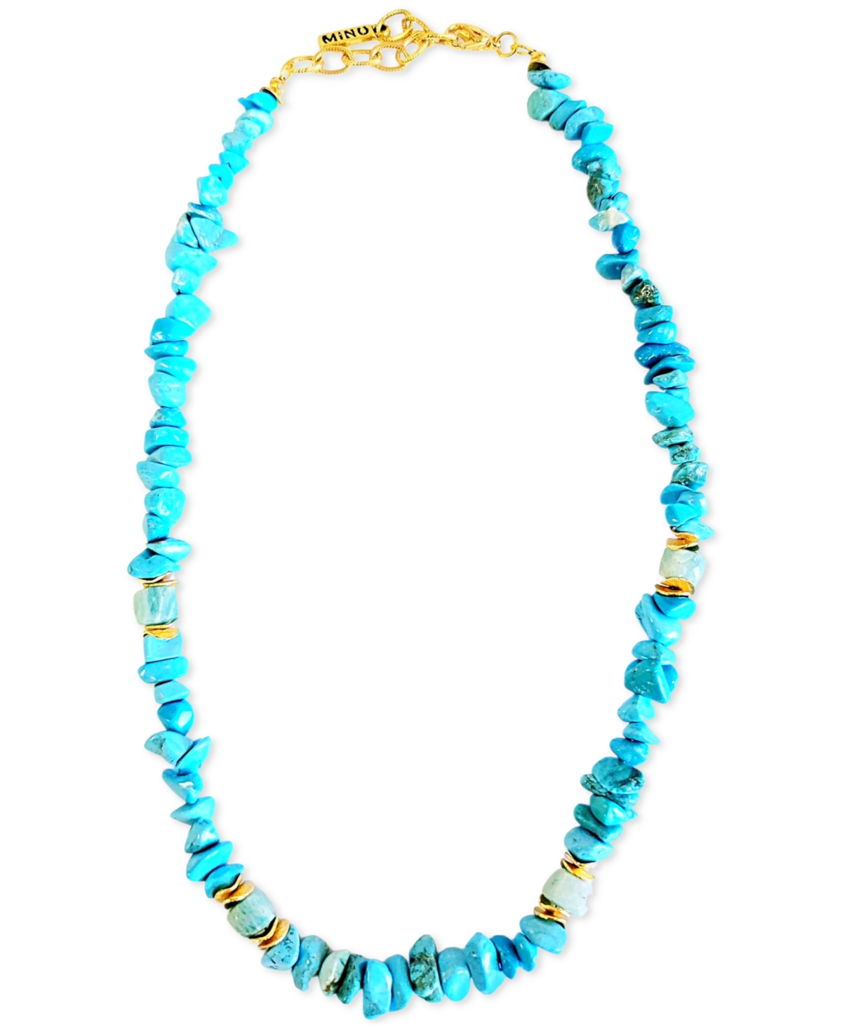 Click here for Minu Jewels Gold-Tone Turquoise & Amazonite Collar... prices