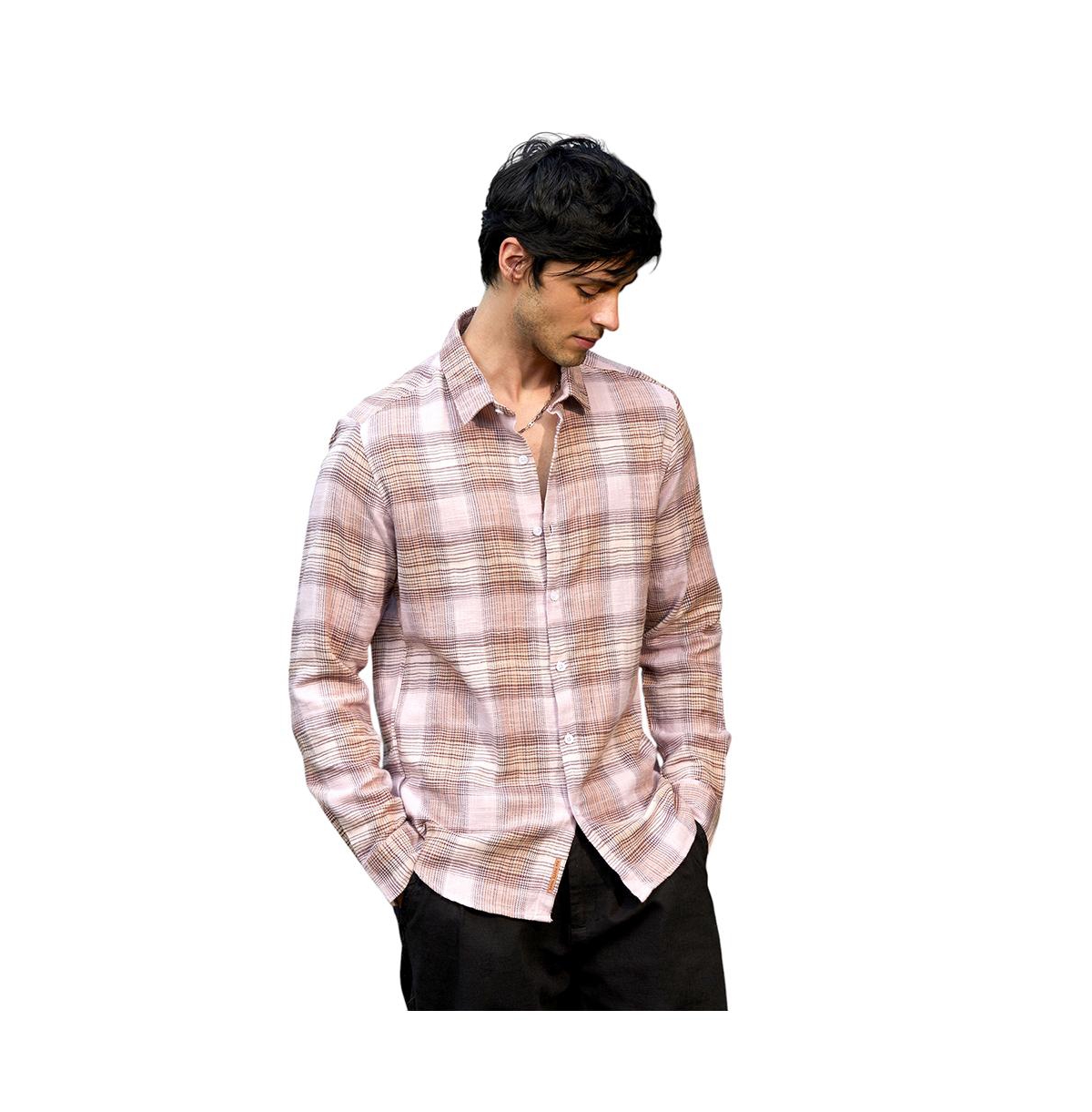 Click here for Campus Sutra Mens Venetian Red & Coin Grey Vignett... prices