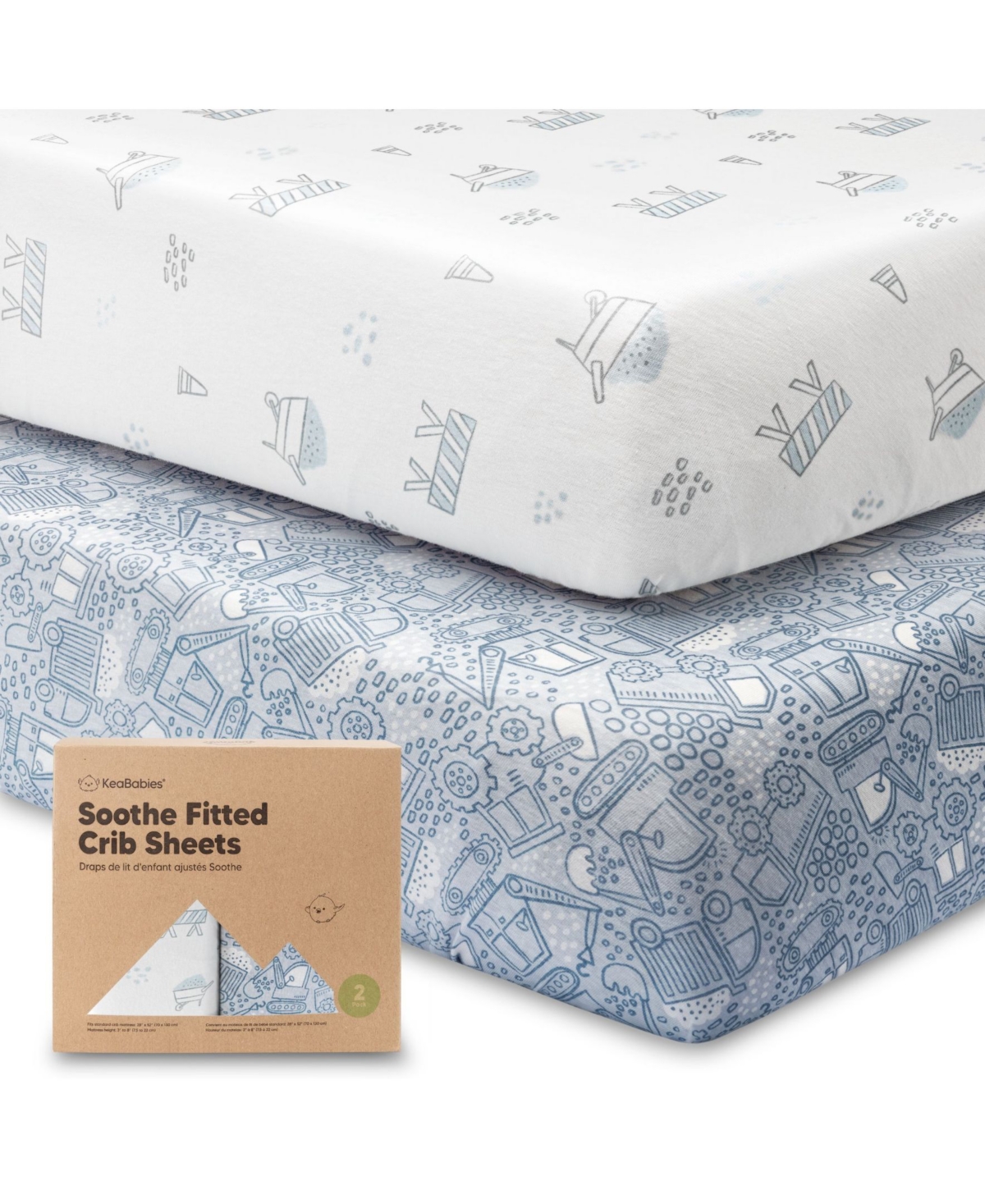 Click here for KeaBabies 2pk Soothe Fitted Crib Sheets Neutral  B... prices