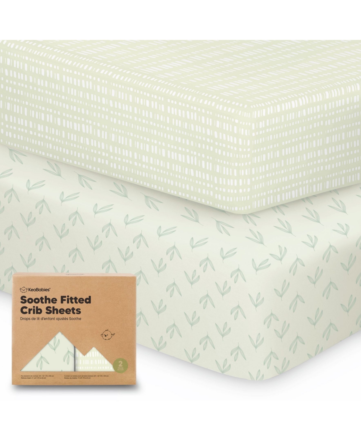 Click here for KeaBabies 2pk Soothe Fitted Crib Sheets Neutral  B... prices