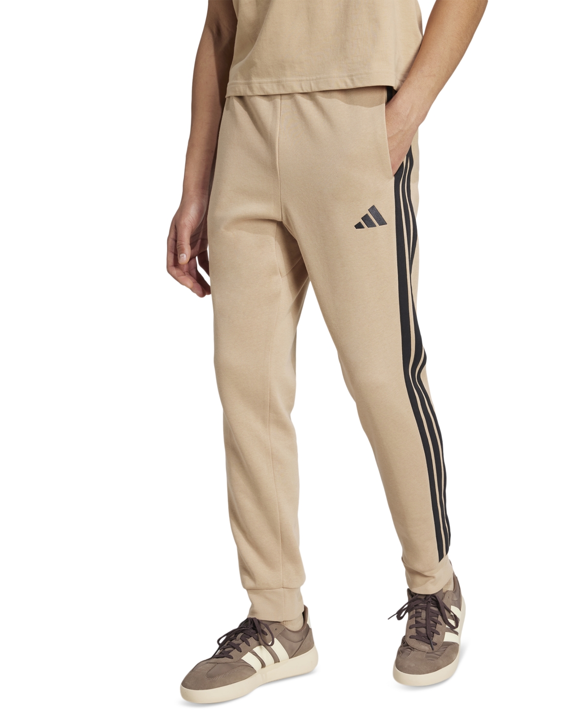 Click here for adidas Mens Essentials Regular-Fit 3-Stripes Fleec... prices
