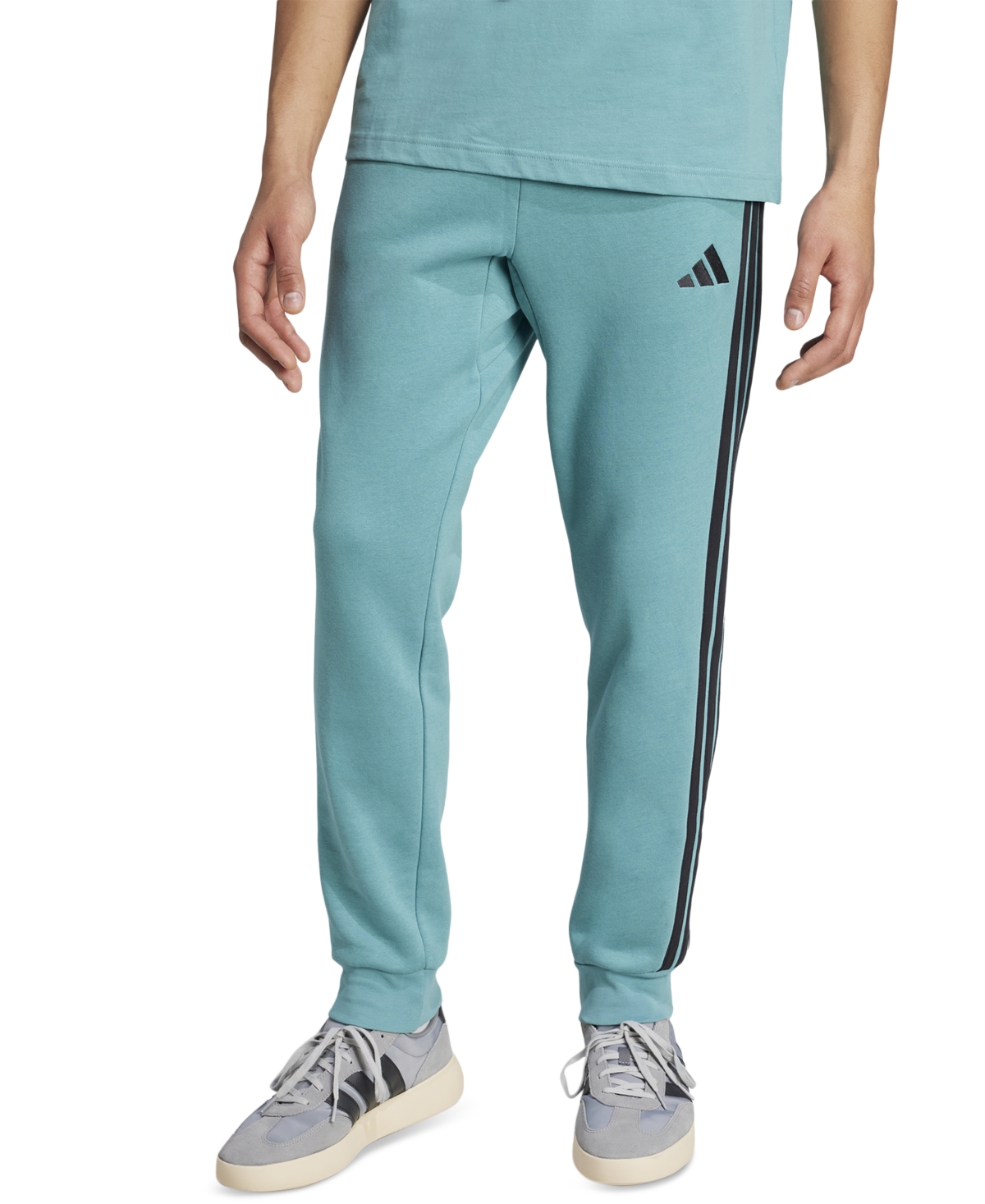 Click here for adidas Mens Essentials Regular-Fit 3-Stripes Fleec... prices