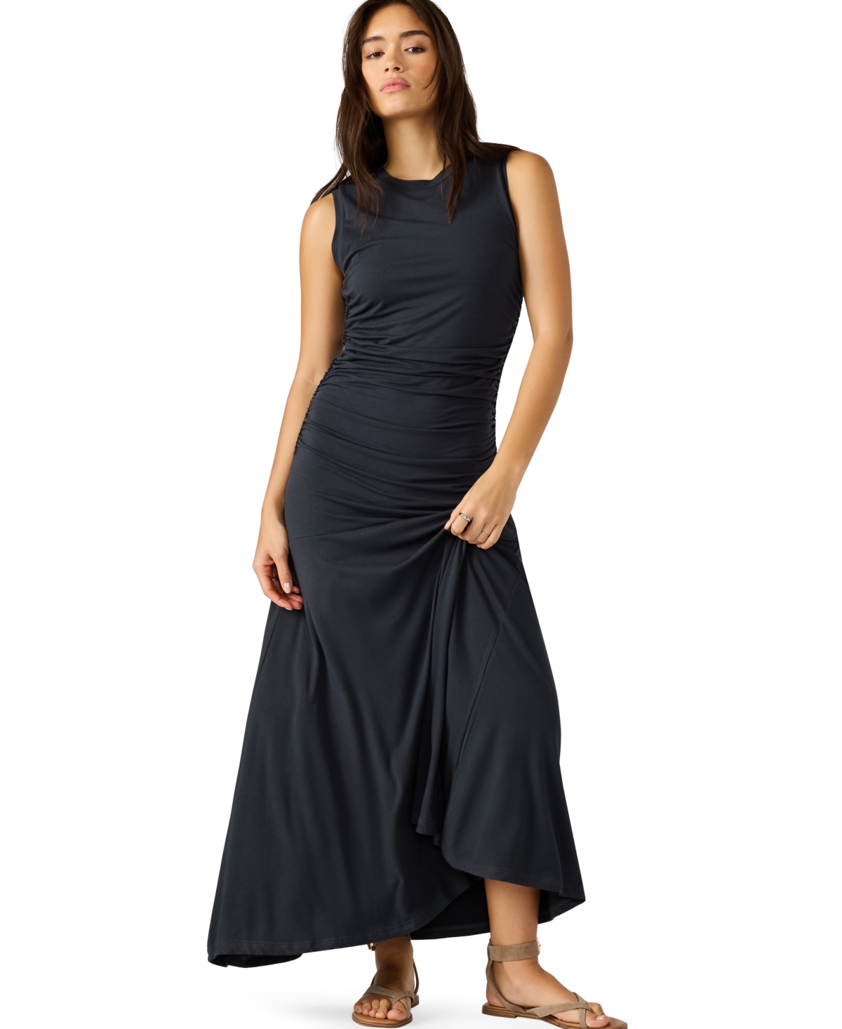 Click here for Steve Madden Womens Sleeveless Ruched Jace Dress -... prices